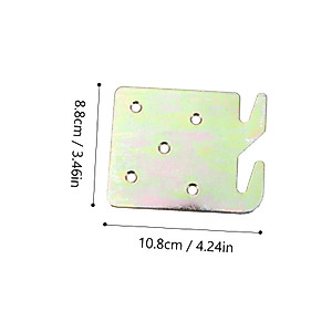 LIFKOME 4pcs Bed Hook Railing Iron European Style