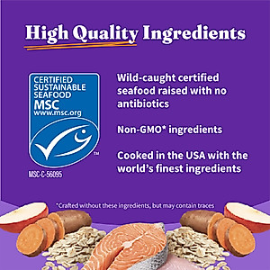 Halo Purely for Pets Holistic Adult Dog Healthy Grains Wild-Caught Salmon & Whitefish Recipe 3.5 lb