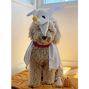 ComfyCamper Dog Ghost Costume for Small Medium and Large Dogs Puppies and Cats, X-Large, White