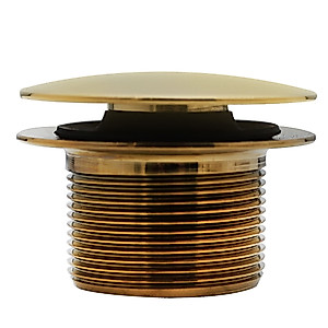 Westbrass 493244H-01 12" & 4" Bath Waste & Overflow Assembly with Tip-Toe Drain Plug and Illusionary Faceplate-SCH. 40 PVC Pipe, 1-Pack, Polished Brass