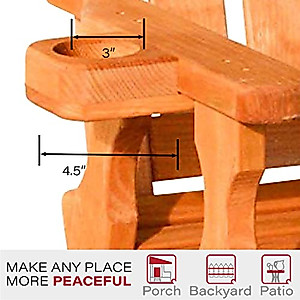 Amish Casual Heavy Duty Cupholders (Cedar Stain)