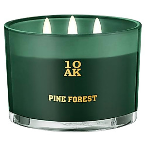 1OAK Pine Candle - 3 Wick Candle (12.4oz) - Pine Scented Candles - Large Soy Wax Scented Candle - Luxury Candles for Home - Triple Wick Candle - Housewarming Gift for Women and Men