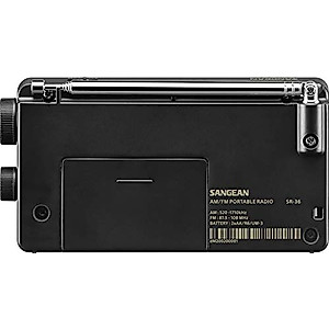 SANGEAN SR-36 AM/FM Pocket Radio (Black)