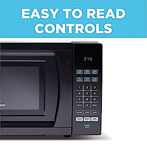 Westinghouse 700 Watt Counter Top Microwave Oven, 0.7 Cubic Feet, Black, WMM7B