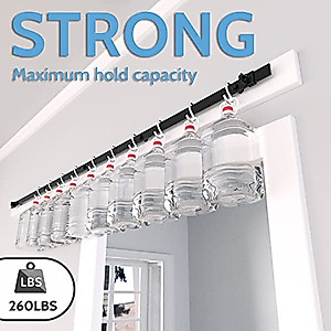 JZVXX 6FT Barn Door Hardware kit, Barn Door Track, Sliding Door Hardware kit, Easy to Install- Mini Version- Combination Track Mode- Step by Step Manual Included.(JD-6FT-mini-5)