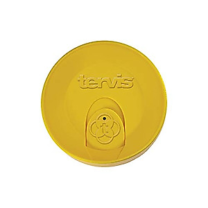 Tervis Travel Lid Made in USA Double Walled Insulated Tumbler Travel Cup Keeps Drinks Cold & Hot, Fits 24oz Tumblers & 16oz Mugs, Yellow