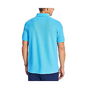 Nautica Men's Sustainably Crafted Classic Fit Deck Polo,Azure Blue,XL