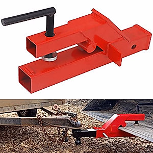 ELITEWILL Clamp On Trailer Hitch Receiver 2" Ball Mount Adapter Compatible with Deere Bobcat Tractor Bucket