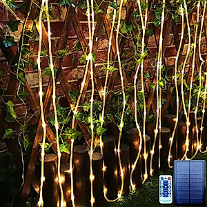 Solar Rope String Lights Outdoor,Solar Rope Light 66FT Waterproof Outdoor String Tube Light for Party Garden Yard Home Decreation (Warm White)