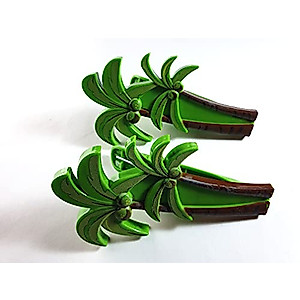 Coconut Tree Style Beach Towel Clips Jumbo Size for Beach Chair, Cruise Beach Patio, Pool Accessories for Chairs, Household Clip, Baby Stroller. by C&H Solutions
