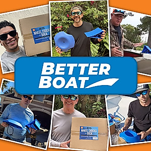 2 Trailer Wheel Chocks with Rope and Wheel Dock for Boat Trailer Travel Camper and RV Accessories Wheel Chocks for Travel Trailers and All Trailer Tires Wheeldock Tire Chock Blocks