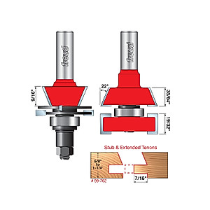 Freud 99-762: 1-11/16" (Dia.) Premier Adjustable Rail & Stile Bit - Shaker