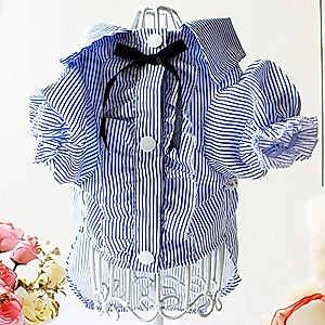 Pet Clothes Dog Dress Spring and Summer Spring Cute Custume Chihuahua Coat Outfits Pet Supplies Dog Shirt for Small Dogs Girl