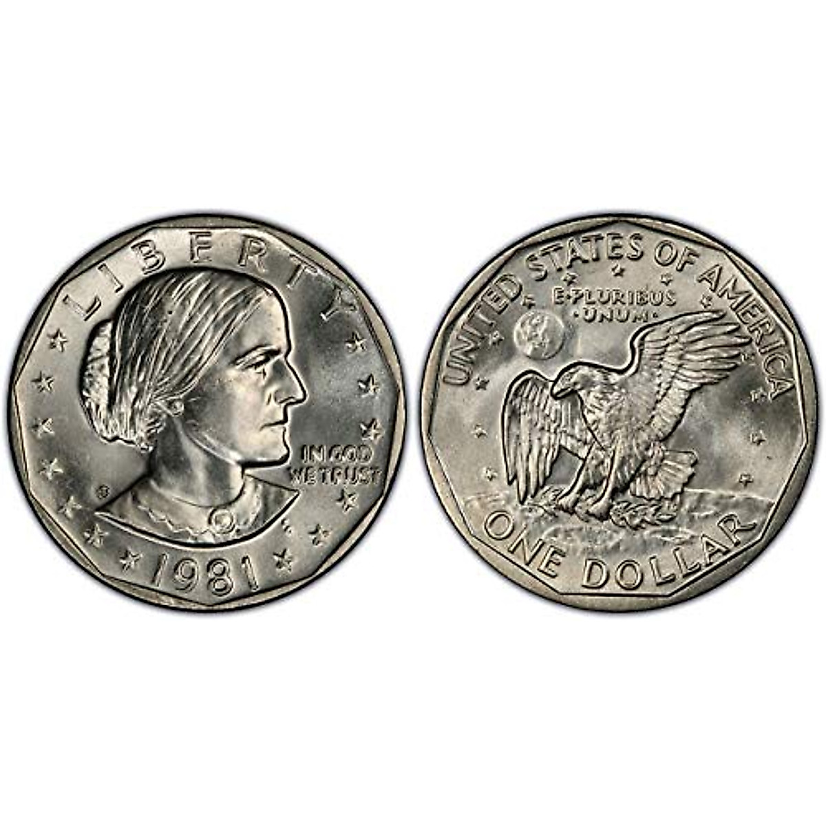 1981 P, D, S Susan B. Anthony Dollar 3 Coin Set Uncirculated