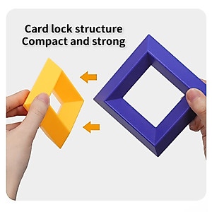 Giroayus Pyramids Stacking Blocks, Building Blocks Stacking Educational Toys, Building Blocks, Toddlers Preschool Learning Activities, Montessori Toys for 1 2 3 4 5 Year Old. (60 pcs)