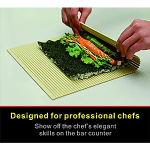 Professional Non-stick Sushi Mat Plastic Sushi Rolling Mat Sushi Mat Roller Makisu Sushi roller 10.5 in x 9.8 in