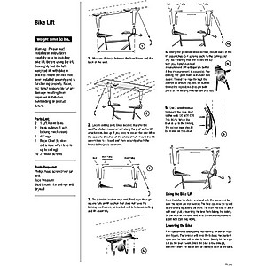 HOMEE Bike Lift, Heavy Duty Bicycle Ceiling Hook Mount Hoist Storage for Garage/Shed, Vertical Bike Holder Indoor Hanging System with Screw