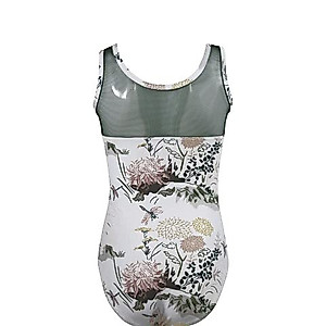 k-Bee Leotards Meadow Mesh Girls Gymnastics Leotard (Child 11/12)