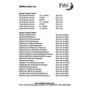 MidNite Solar MNGBB-BUSBAR Busbar