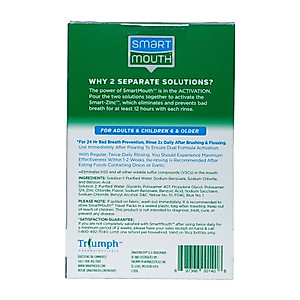 SmartMouth Mouthwash Packets, Clean Mint, 10 Count