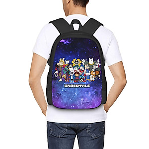 Wiqodme Un-der_tale Backpack Men Women Computer Bag Laptop Daypack for Casual Travel