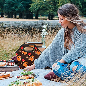 Lunch Bag Funny Animal Squirrel Lunch Box for Women Men Girls Boys Insulated Leakproof Reusable Portable Bento Bag Container Thermal Cooler Bag for Travel Work Picnic Soft Toto Handbag