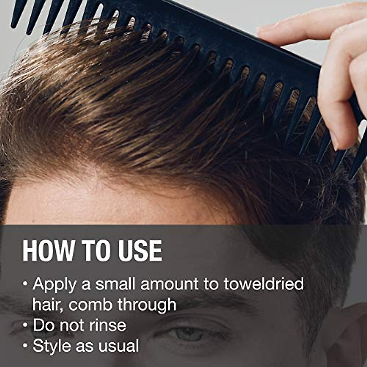 GREAT CLIPS Solutions Men's Leave-In Conditioner, 12oz | Natural Extracts Moisturize Hair & Scalp | Relieves Scalp Irritations & Itching