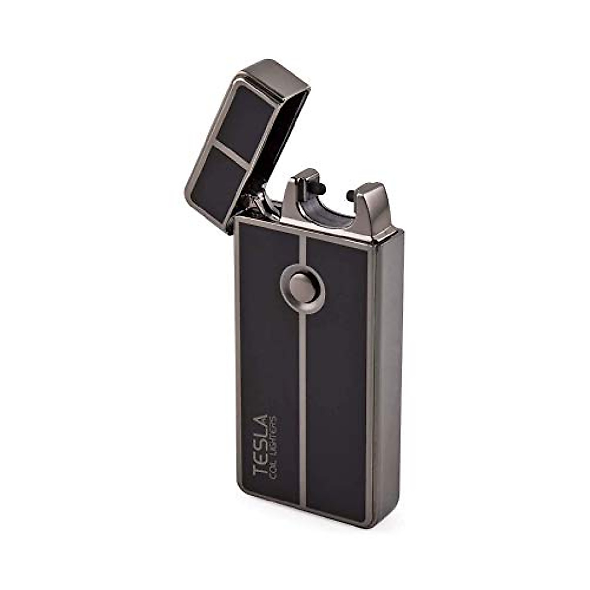 Tesla Coil Lighters USB Rechargeable Windproof Arc Lighter (1. Gun Metal)