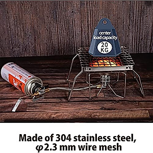 SDGH Folding Grill Gas Barbecue Tool BBQ Outdoor Portable Mini Campfire for Camping Picnic Grate