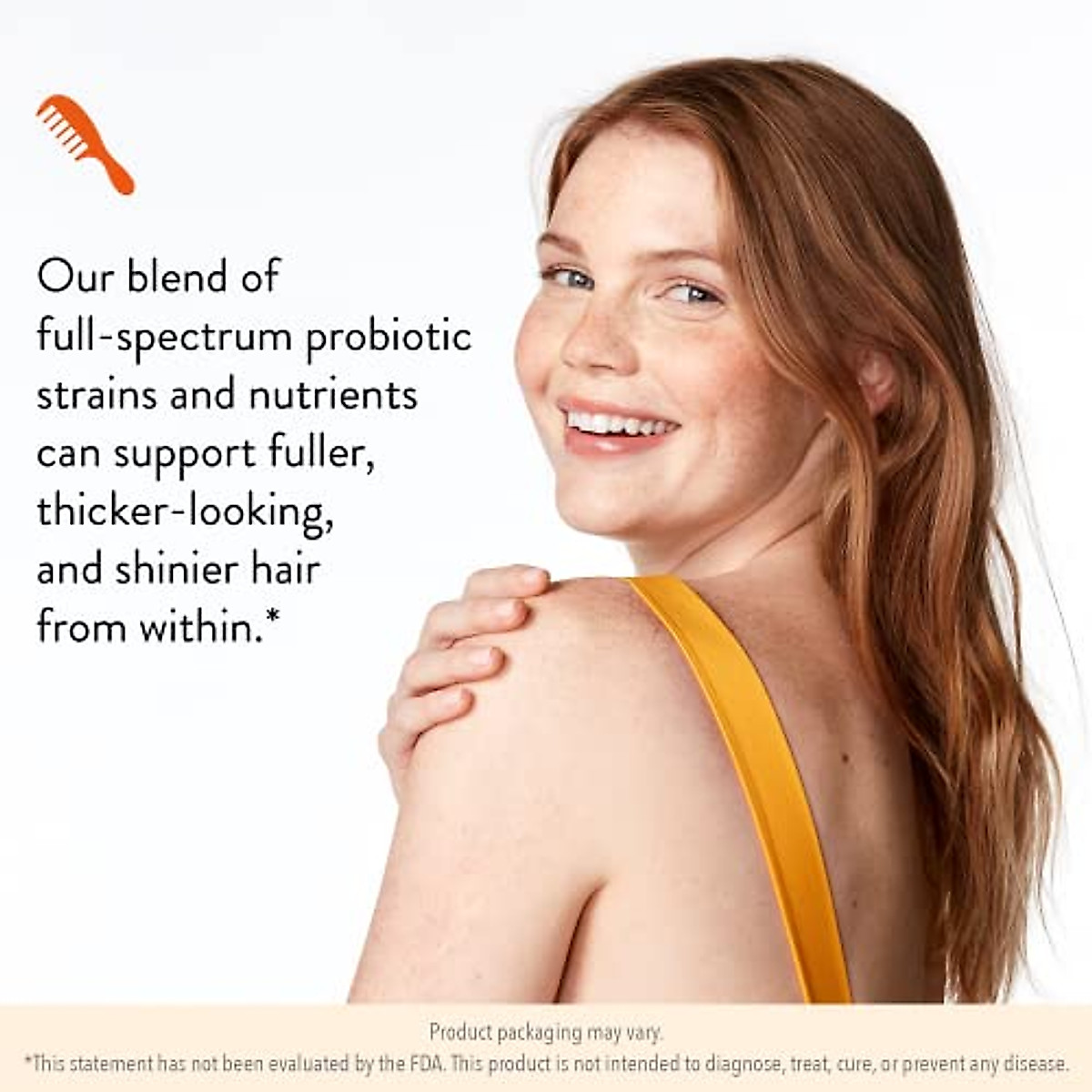 Love Wellness Healthy Hair Probiotics, 30 Capsules - Probiotic Blend Support Hair Growth and Healthy Scalp for Thicker, Fuller Looking Hair - AnaGain Nu, Biotin, Vitamin B12 & B6 - Safe & Effective