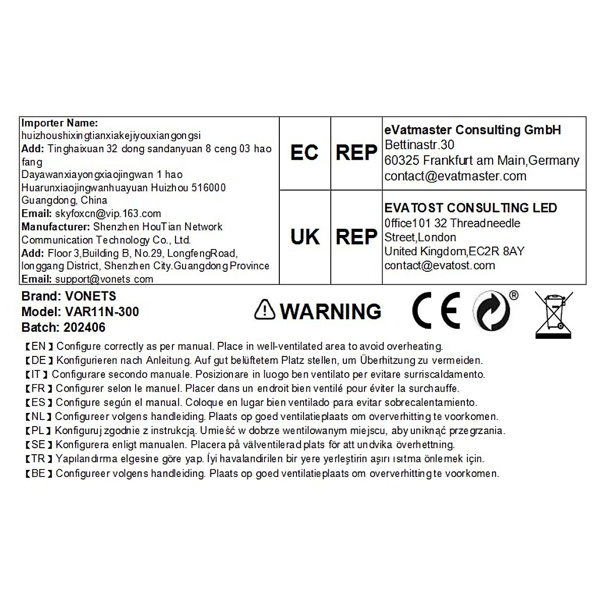 Mini WiFi Router VAR11N-300 Portable WiFi Bridge Hotspot 300Mbps Travel WiFi Repeater