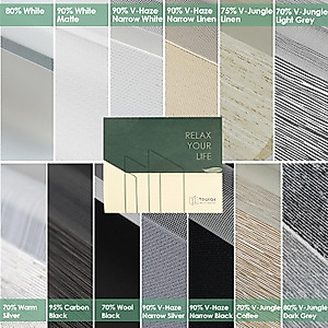 Yoolax Double Layer Zebra Shades Fabric Samples