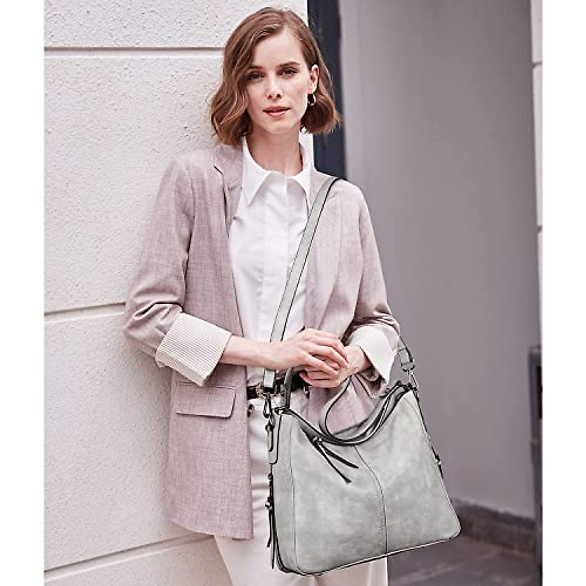 BROMEN Handbags for Women Designer Hobo Bag Large Shoulder Bucket Crossbody Purse with Women Wallet