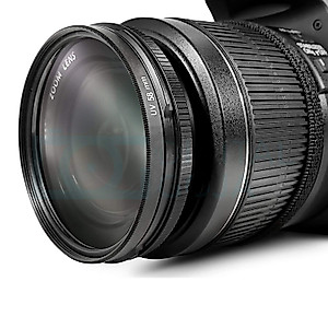 52mm UV Filter for Canon EOS M50 Mark II with 55-200mm, EF-S 24mm f/2.8, Fujifilm XT-200 with 15-45mm, XF35mm F1.4 R, Nikon Z5 with 24-50mm, NIKKOR Z 40mm, D5100, D5200, D5300, D5500 with 18-55mm Lens