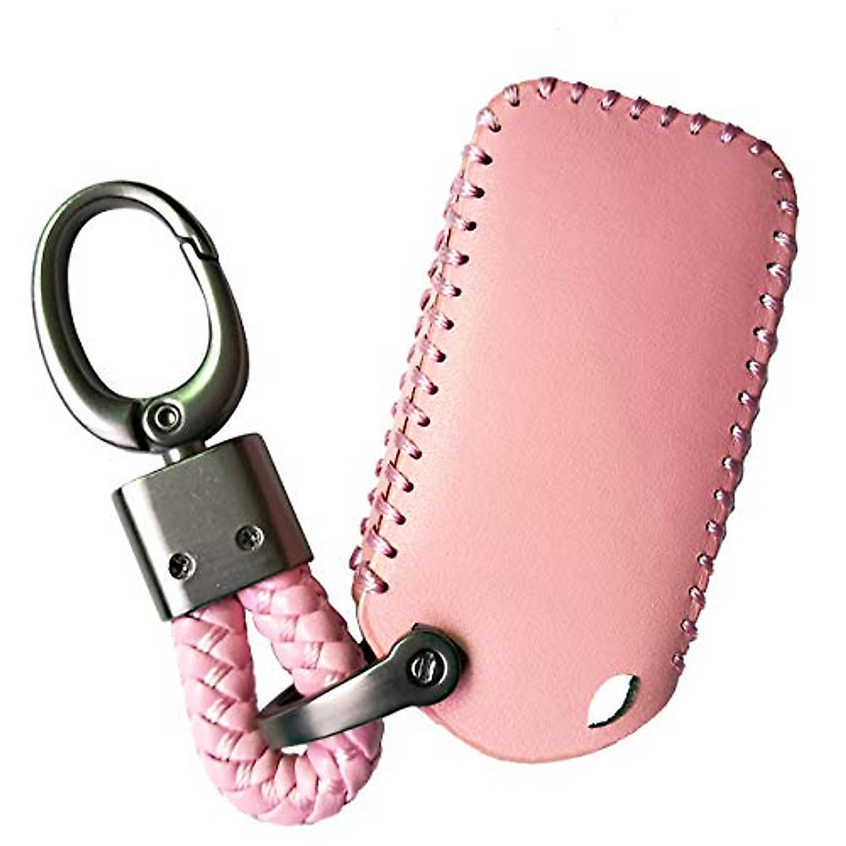 Pink 4Btn Leather Case Protector Key Fob Cover Smart Car Remote Holder Protector Jacket Fit For Acura ILX TL LTX ZDX RDX MDX M3N5WY8145 (NOT fit ENGINE HOLD FOB)