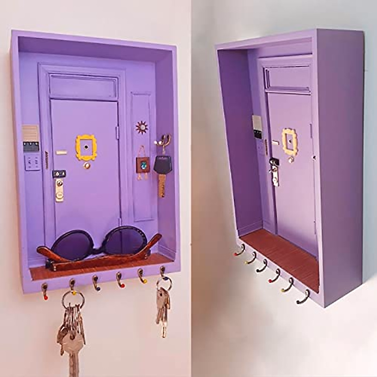 Key Holder，Friends TV Show Merchandise Cute Key Holder for Wall, Entryway, Bathroom, Living Room and Office