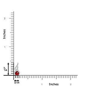 Angara Natural Ruby Solitaire Pendant Necklace for Women in 14K White Gold 18 Inch Chain (Grade-AAA|Size-4mm) | July Birthstone | Jewelry Gift for Women | Wedding | Engagement | Anniversary