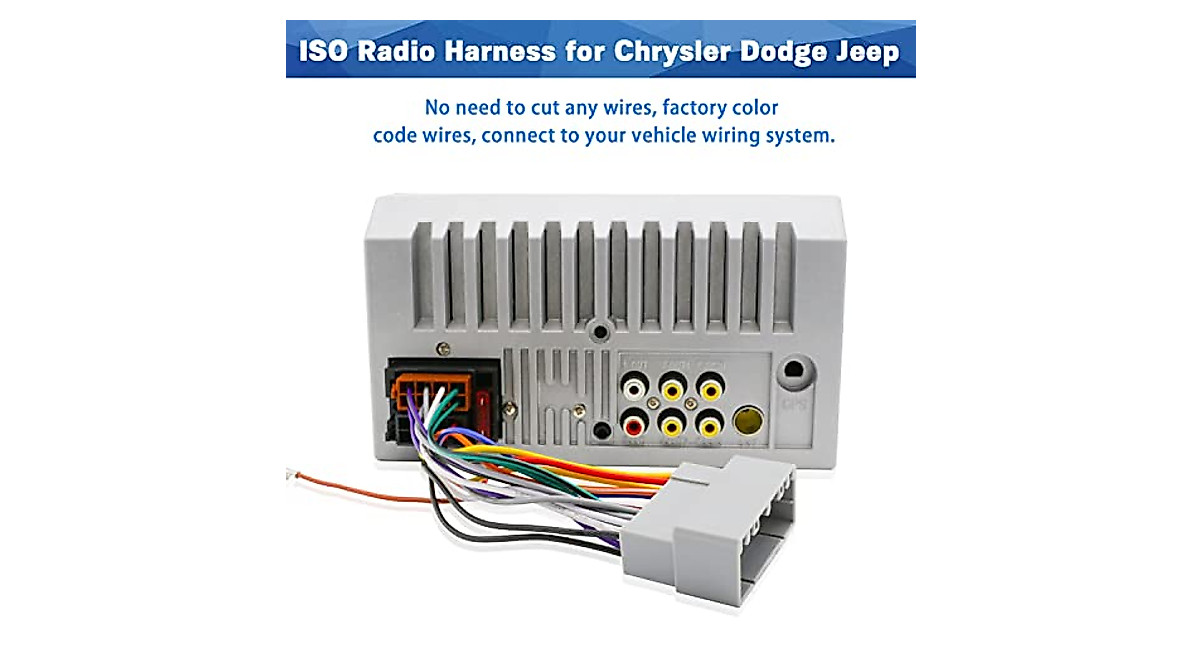 Fiegromech ISO Car Radio Wiring Harness for Dodge, Jeep, Chrysler
