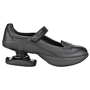 Z-CoiL Pain Relief Footwear Women's Sofia Slip Resistant Black Leather Mary Jane (8 C/D US, Black, Numeric_8)