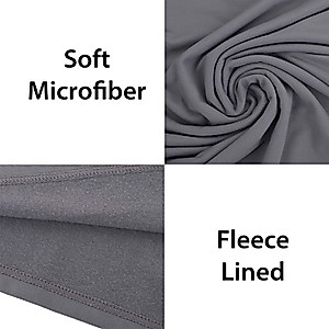 ViCherub 2 Sets Women's Thermal Underwear Set Long Johns with Fleece Lined Ultra Soft Top & Bottom Base Layer Thermals for Womens Black & Gray Medium