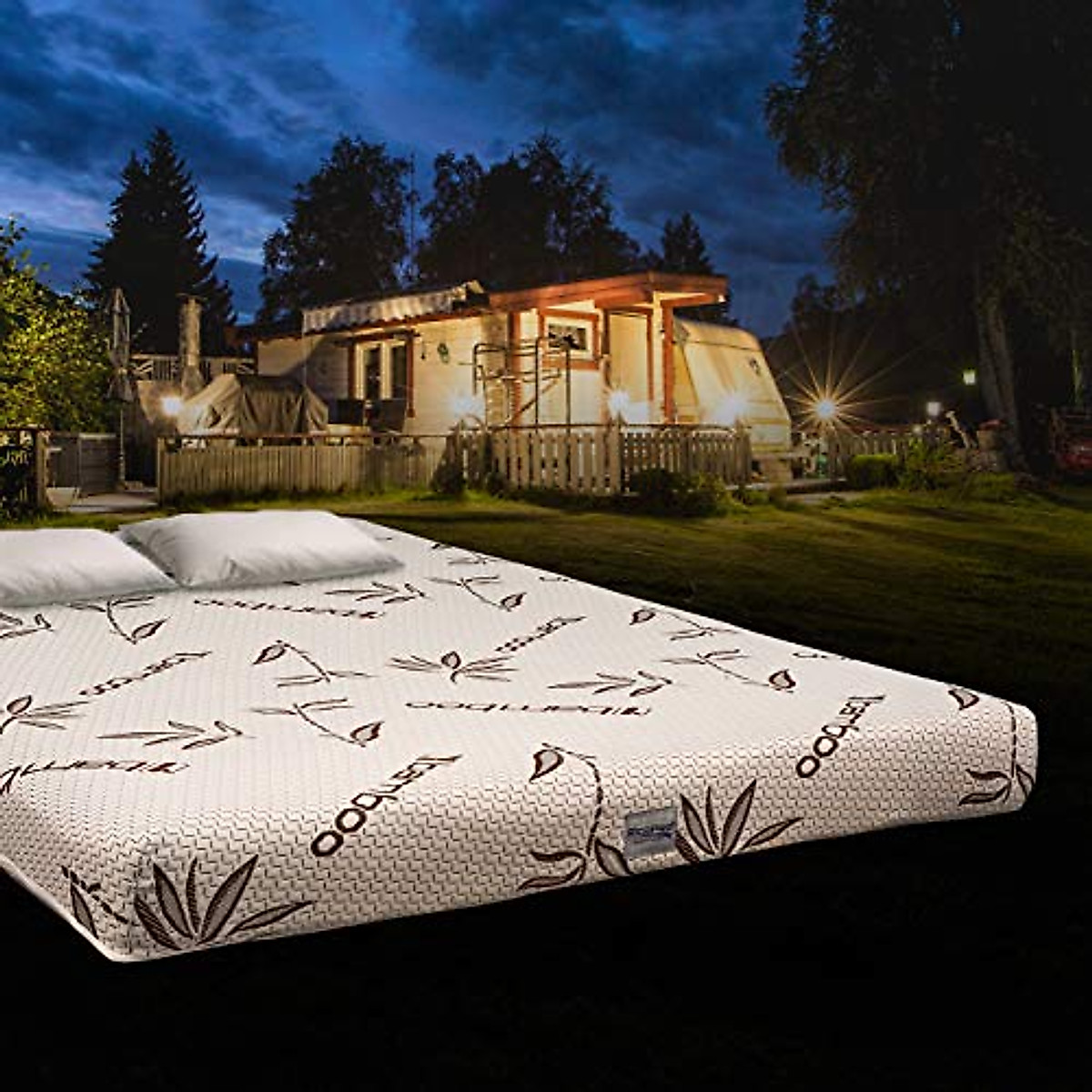 RecPro RV Bunk Bed Mattress Memory Foam Mattress 6" Gel Infused w/Bamboo Ticking Camper Bunk Bed Upgrade | RV Furniture (32" x 75")