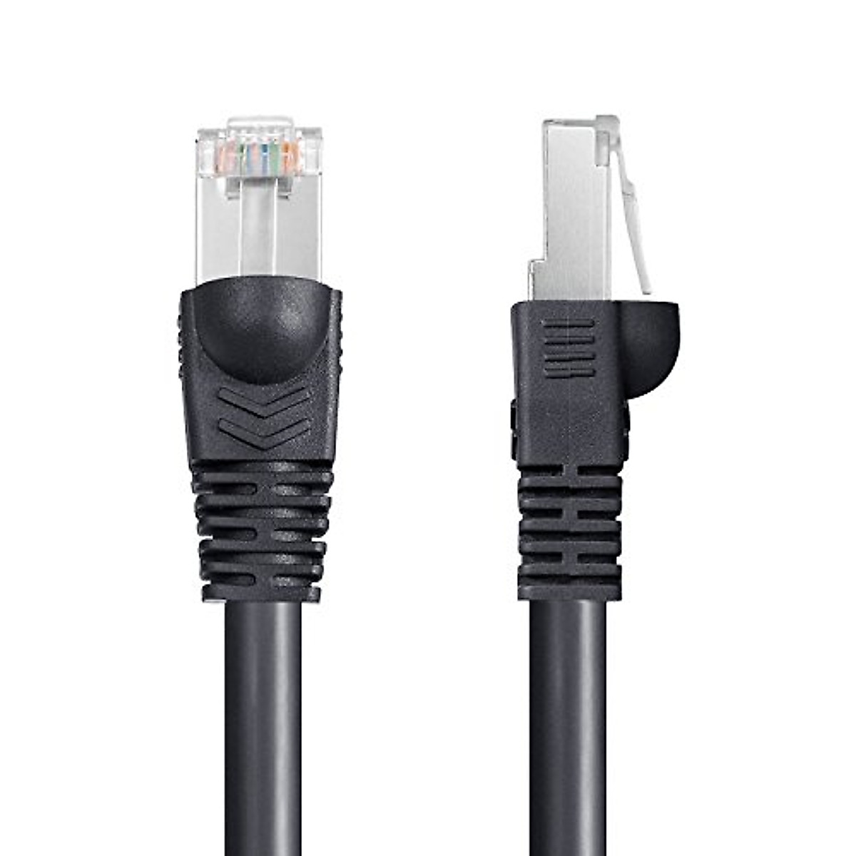 DbillionDa Outdoor Ethernet 10ft Cat6 Cable, Shielded Grounded UV Resistant Waterproof Buried-able Network Cord