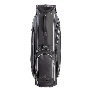 Izzo Golf Izzo Ultra-Lite Cart Golf Bag with Single Strap & Exclusive Features, Black, 3.8 Pound