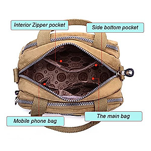 JBB Crossbody Bags for Women Waterproof Travel Shoulder Bag Handbag Roomy Multiple pockets