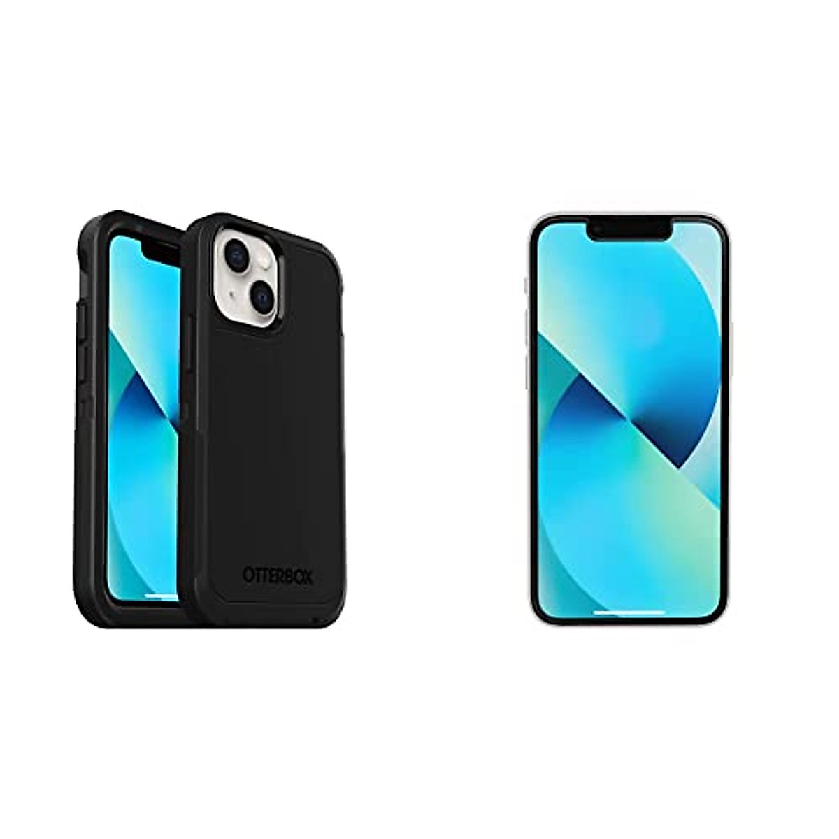 OtterBox Defender Series XT SCREENLESS Edition Case for iPhone 13 Mini & iPhone 12 Mini - Black + OTTERBOX Value Glass Series Screen Protector for iPhone 13 Mini (ONLY) - Clear