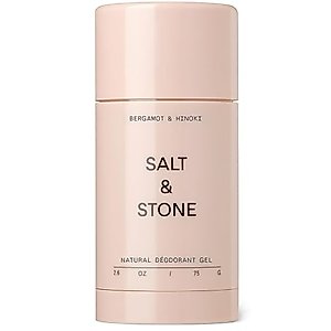SALT & STONE Sensitive Skin Deodorant | Natural Deodorant Gel for Women and Men, Aluminum Free, Baking Soda Free, Vegan | Bergamot & Eucalyptus (2.6 oz)