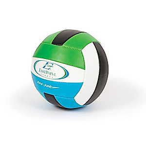 EastPoint Sports Deluxe Volleyball Badminton Net Set - Features Weather Proof Material and a Full Set Storage Bag - Includes 1 Volleyball, 4 Badminton Rackets, and 2 Badminton Shuttlecocks