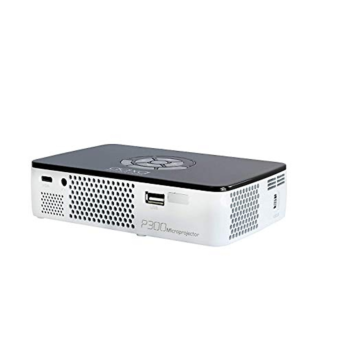 AAXA Technologies P300 Pico Projector with Rechargeable Battery - Native HD resolution with 500 LED Lumens, For Business, Home Theater, Travel and more (KP-600-01)