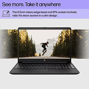 HP 2023 Newest Laptop, 15.6 Inch Display, Intel Pentium Quad-Core Processor, Intel UHD Graphics, 16GB RAM, 512GB SSD, Bluetooth, Wifi6, Windows 11 Home in S Mode, Black