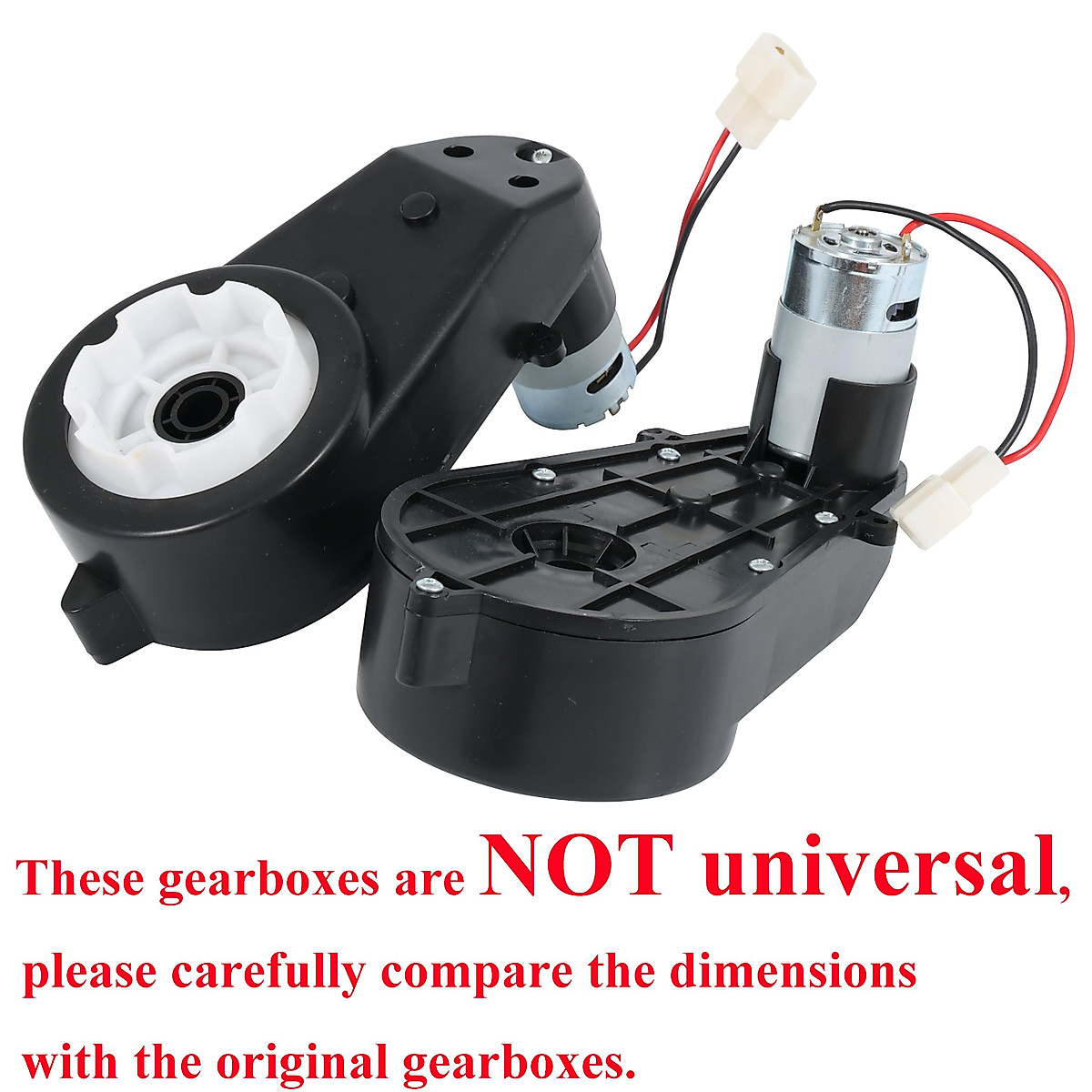 2 Pcs Kids Ride on Car Gearbox 550 12V Motor 30000RPM, Motorcycles High Speed RS550 Drive Engine Match Specific Children Ride on Toys